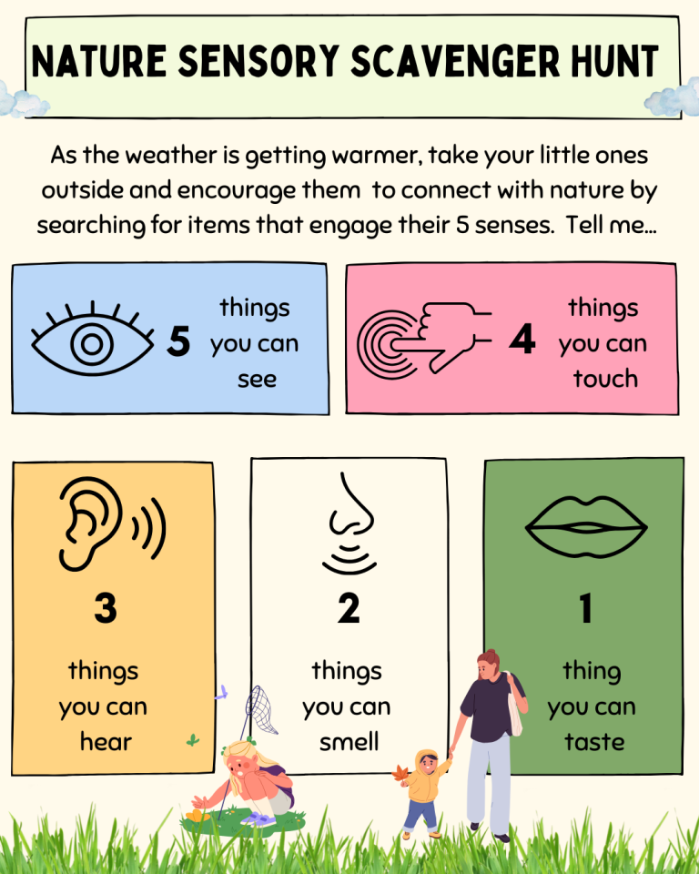 Nature sensory scavenger hunt - CPCS - The Centre for Parent & Child ...